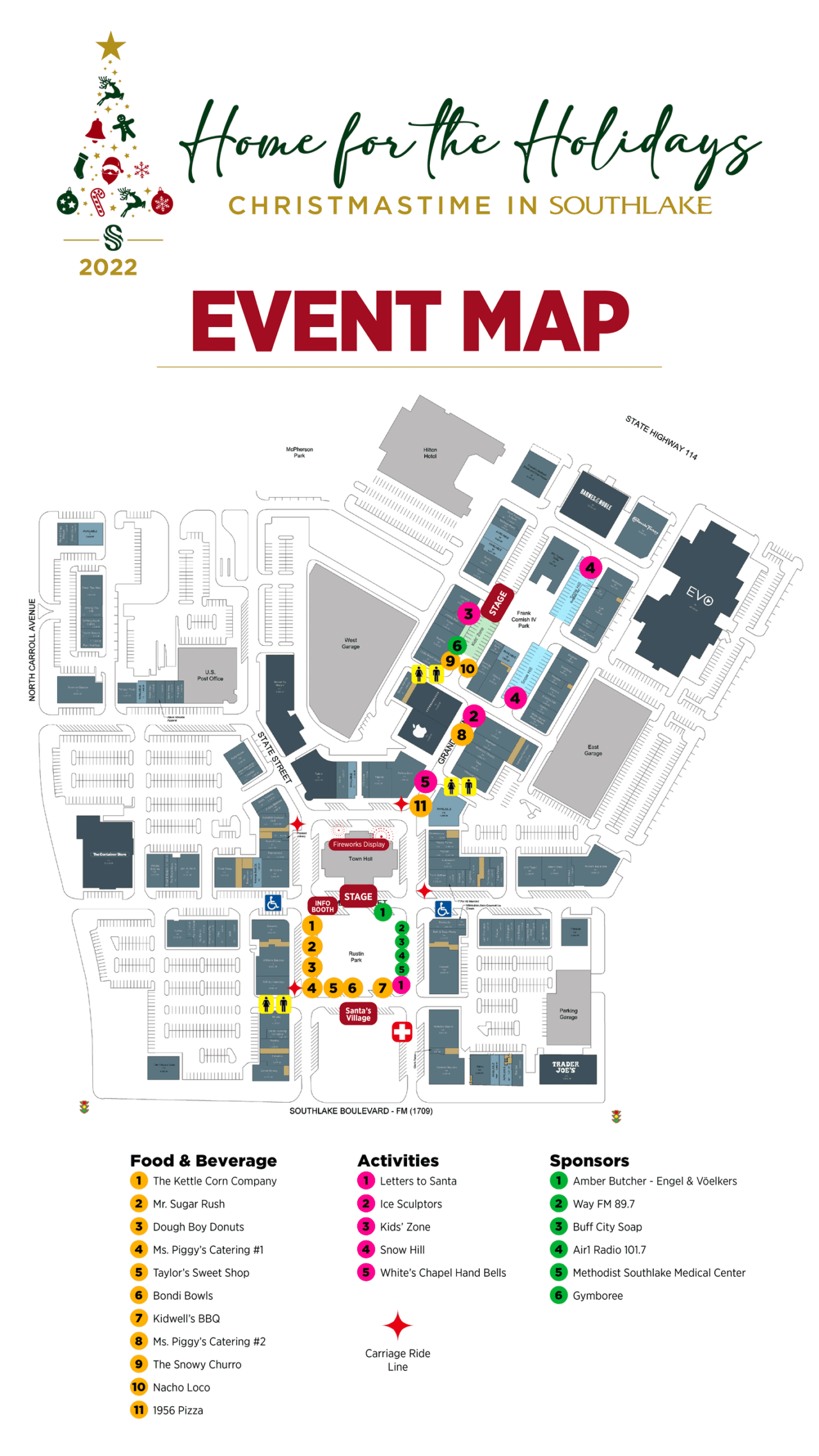 Event Map | Southlake Holidays